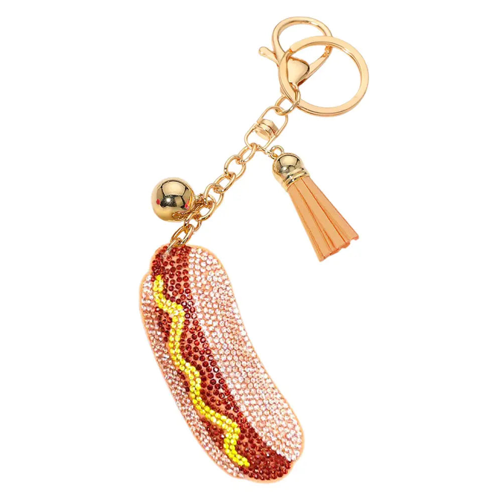 Hot Dog Keychain – Baseball Mama Shop