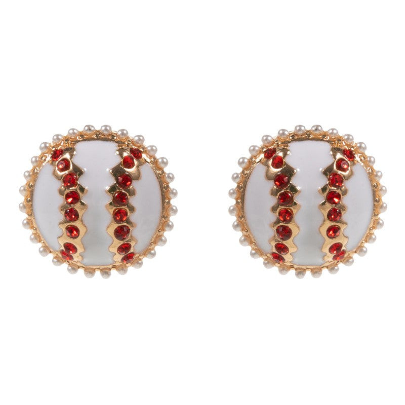 All-Star Pearl Studs – Baseball Mama Shop